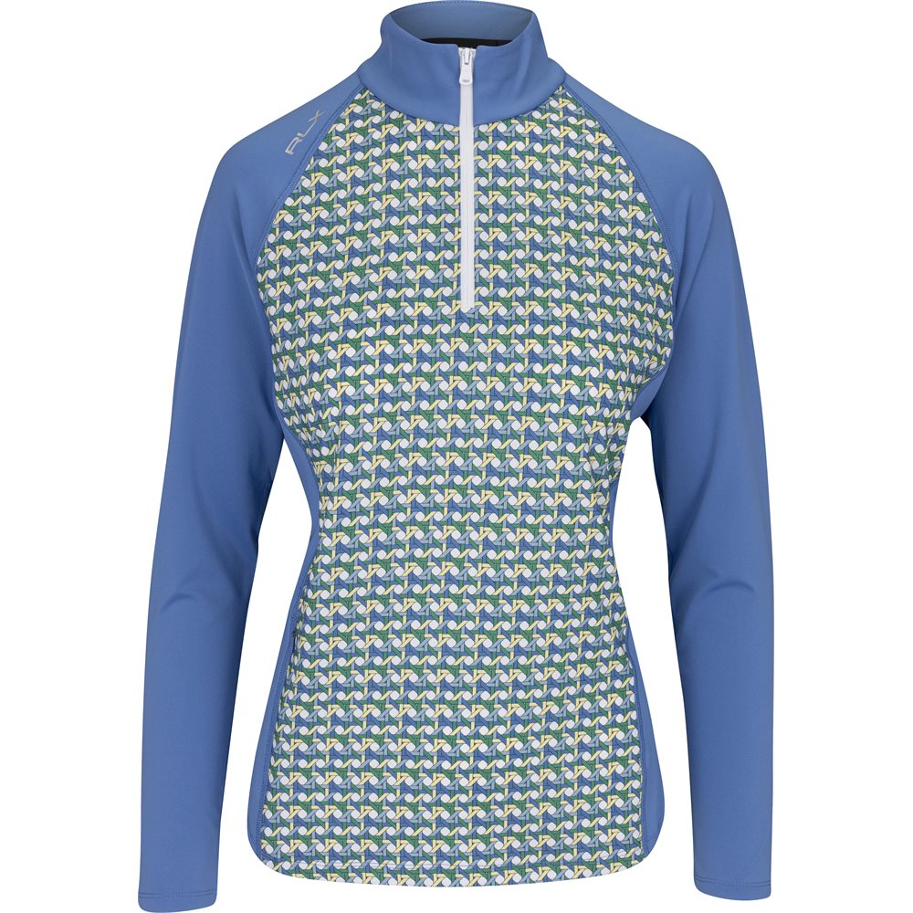 RLX Ralph Lauren Women's Lightweight Print Airflow 1/4 Zip Midlayer ...